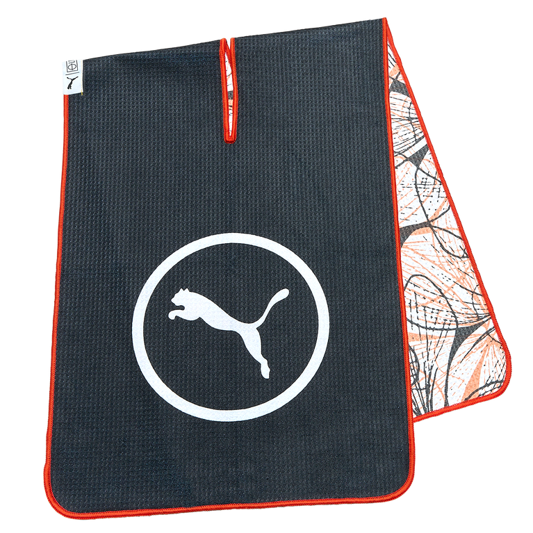Puma Black Floral Golf Towel Pga Tour Superstore