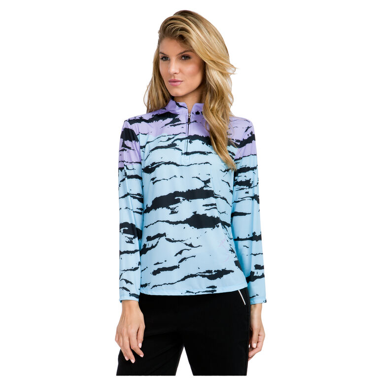 Jamie Sadock Bengal Print Quarter Zip Pga Tour Superstore