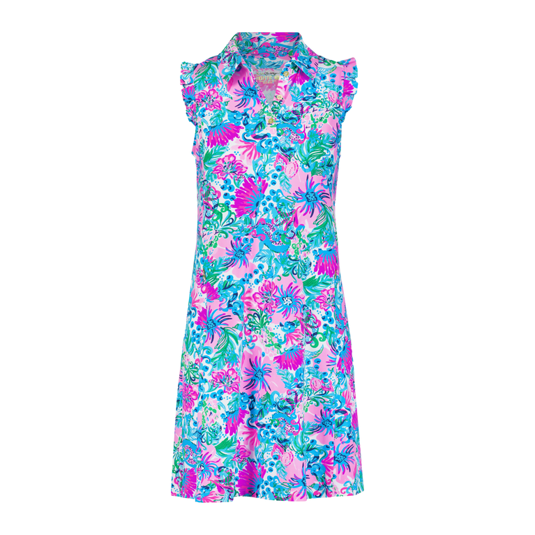 Lilly Pulitzer Silvia Floral Pique Sleeveless Dress Pga Tour Superstore