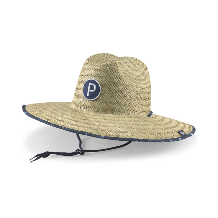 PUMA Straw Sunbucket P Hat | PGA TOUR Superstore