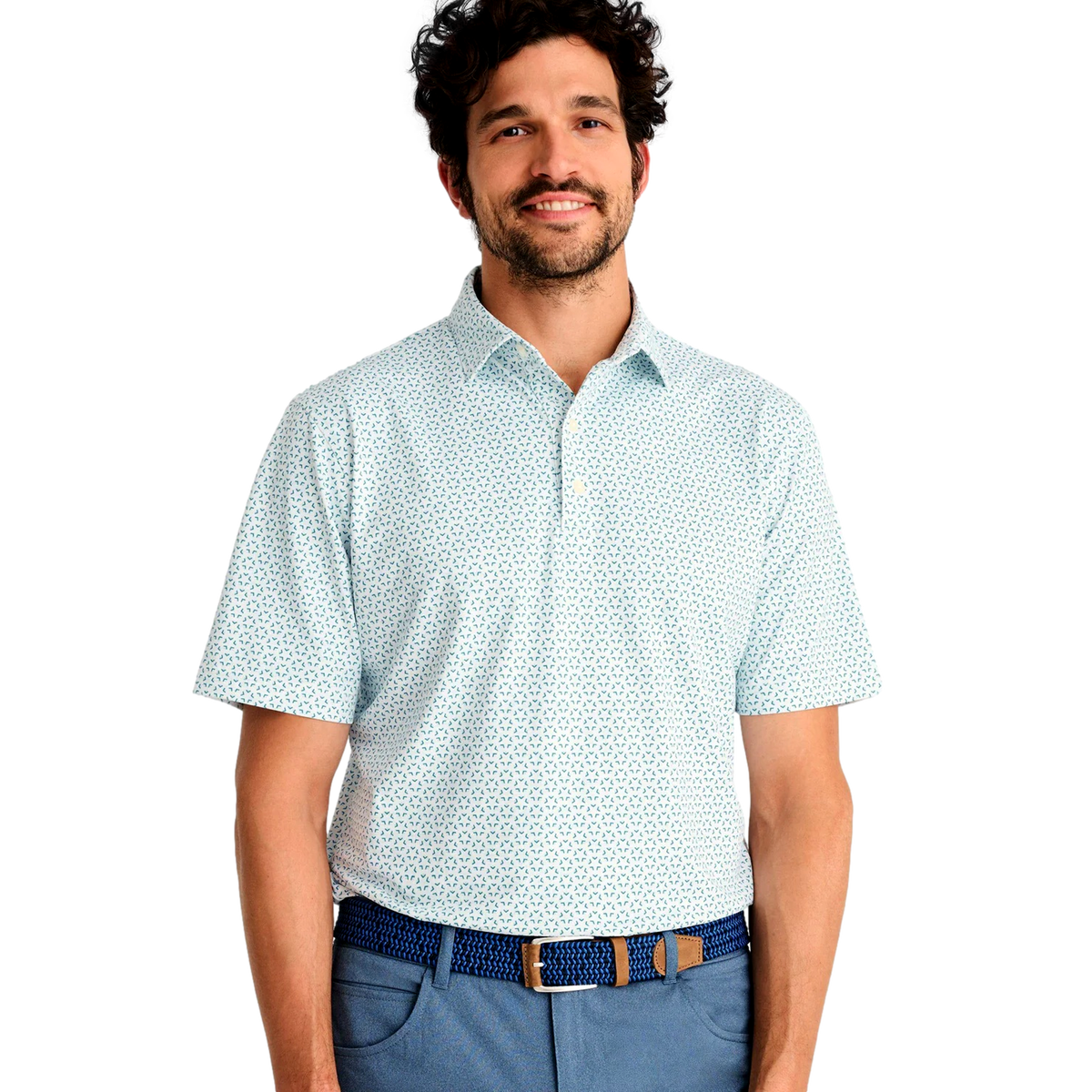 Johnnie O Tatum Printed Polo Pga Tour Superstore