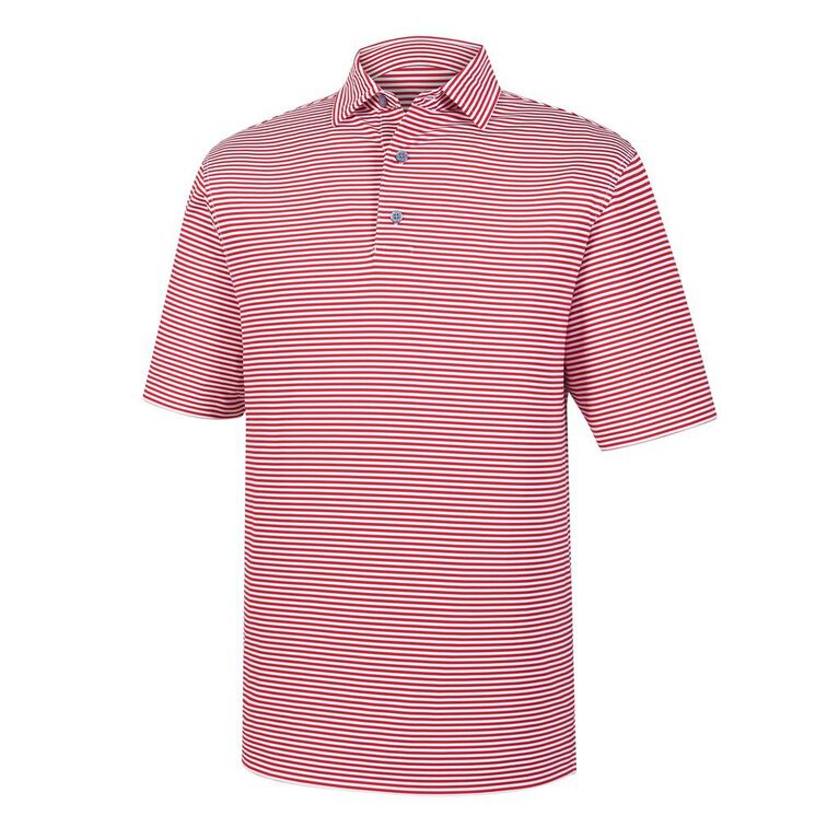 Footjoy Lisle Feeder Stripe Self Collar Polo Pga Tour Superstore