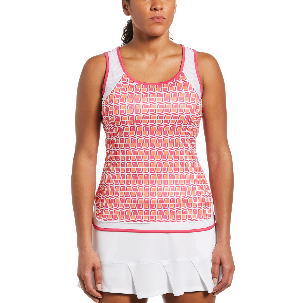 Grand Slam Retro Geo Print Sleeveless Tennis Tank Top | PGA TOUR Superstore