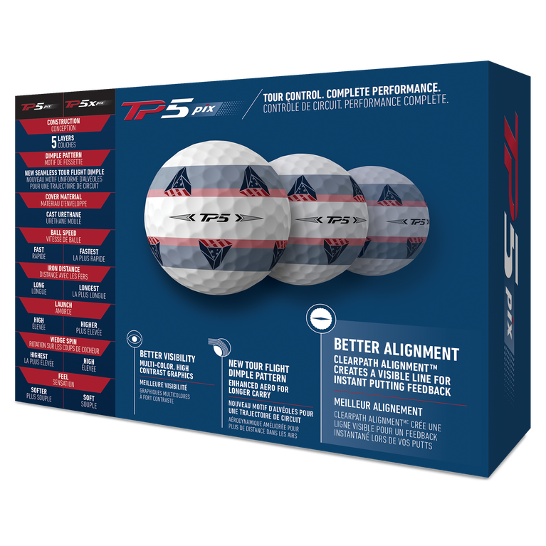 TaylorMade TP5 Pix 2.0 USA Golf Balls | PGA TOUR Superstore