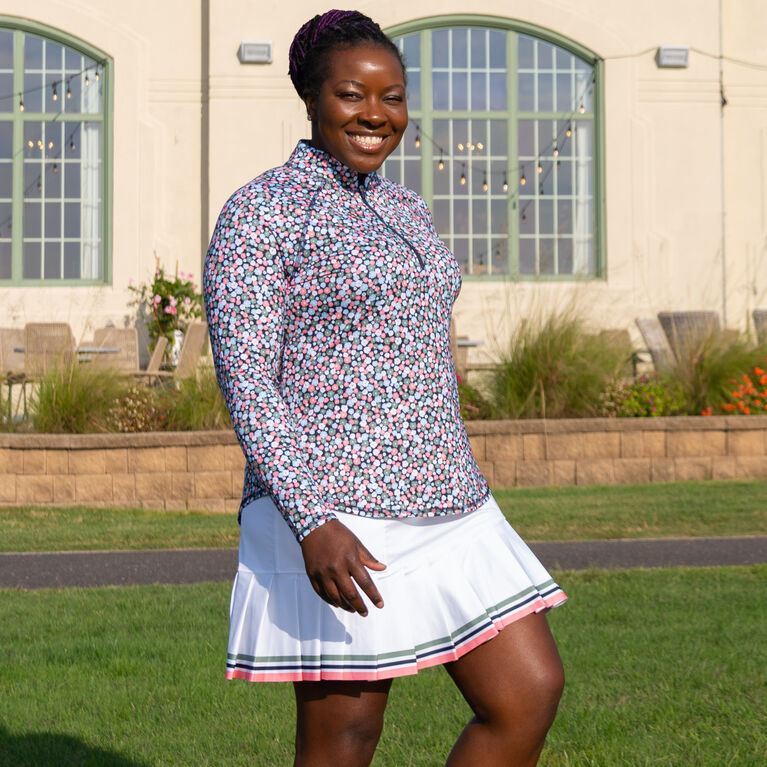 Jofit Pleated Striped 16.5" Pull-On Skort | PGA TOUR Superstore