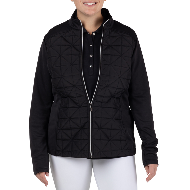 Pebble Beach Mixed Media Quilted Full Zip Jacket | PGA TOUR Superstore