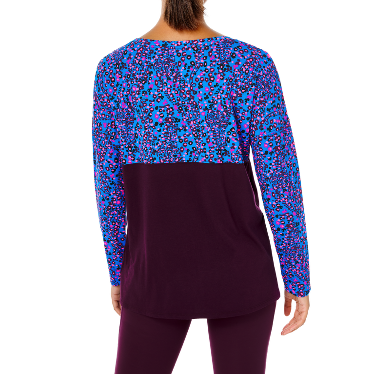 Lilly Pulitzer Finn Blue Flare Long Sleeve Pullover Top | PGA TOUR ...