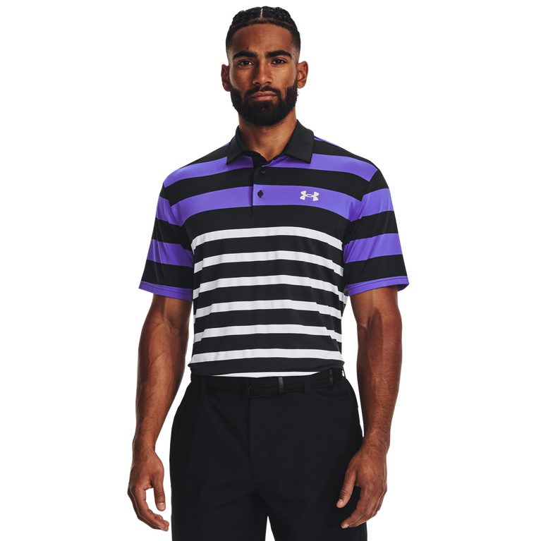 Mens Ua Playoff 30 Stripe Polo Pga Tour Superstore