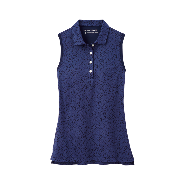 Peter Millar Birdie Banded Button Sleeveless Polo Shirt | PGA TOUR ...