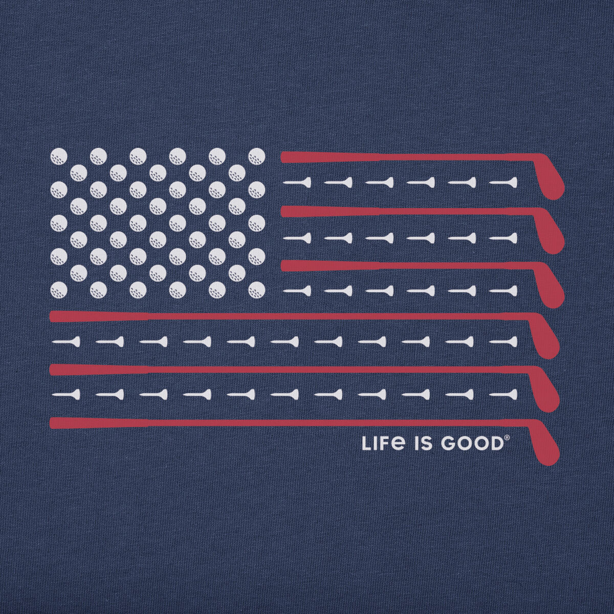 Life is Good Golf Flag Short Sleeve Tee | PGA TOUR Superstore