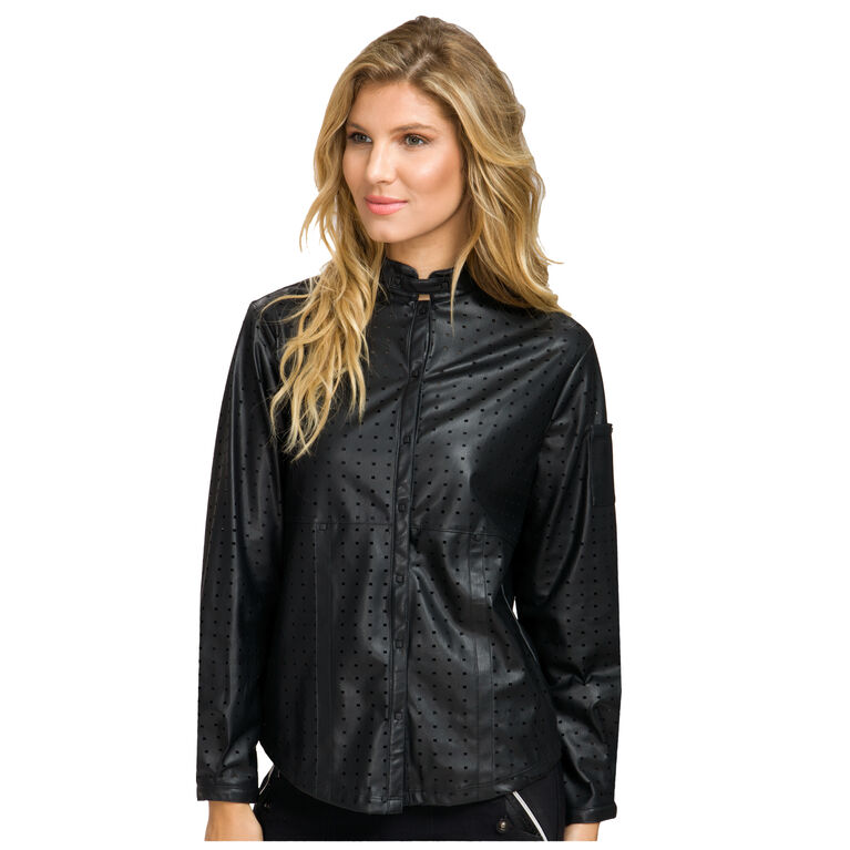 Jamie Sadock Perforated Leather Jacket | PGA TOUR Superstore