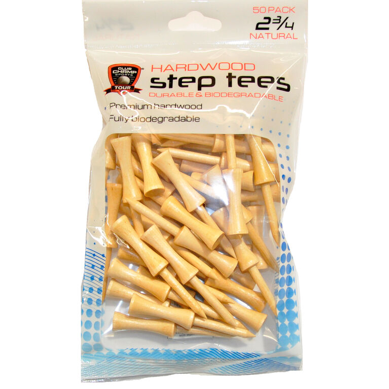 Hardwood Step Tees 2 3/4" - 50 Pack | PGA TOUR Superstore