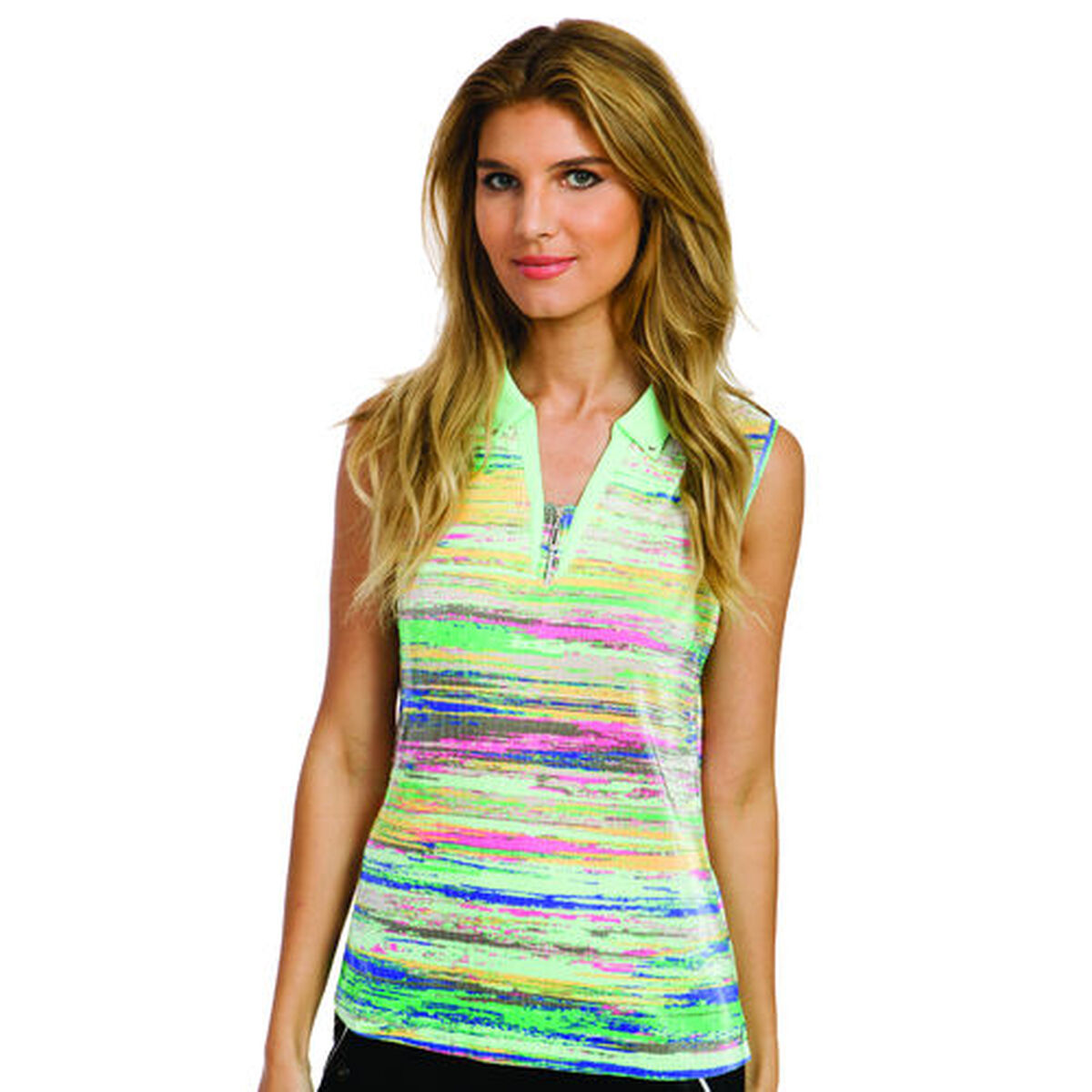 Jamie Sadock Sleeveless Print Crunch Painter Top | PGA TOUR Superstore