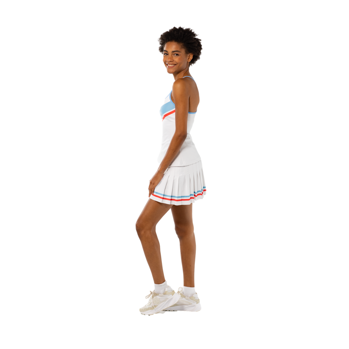 Smith And Quinn Gwen Stripe Pleated 15 Skort Pga Tour Superstore