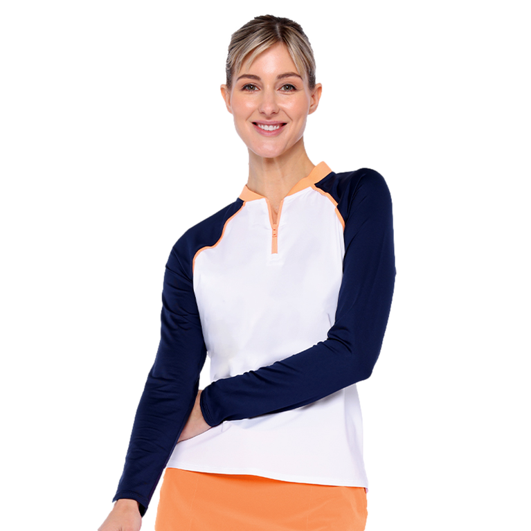 Belyn Key Sophia Colorblock Quarter Zip Pull Over | PGA TOUR Superstore