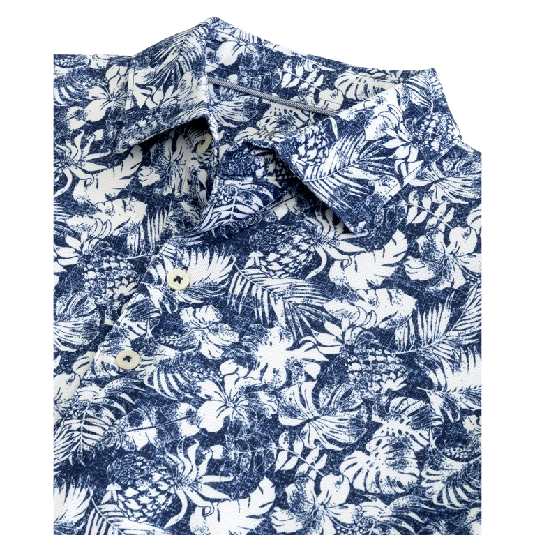 Johnnie O Manu Printed Mesh Performance Polo Pga Tour Superstore