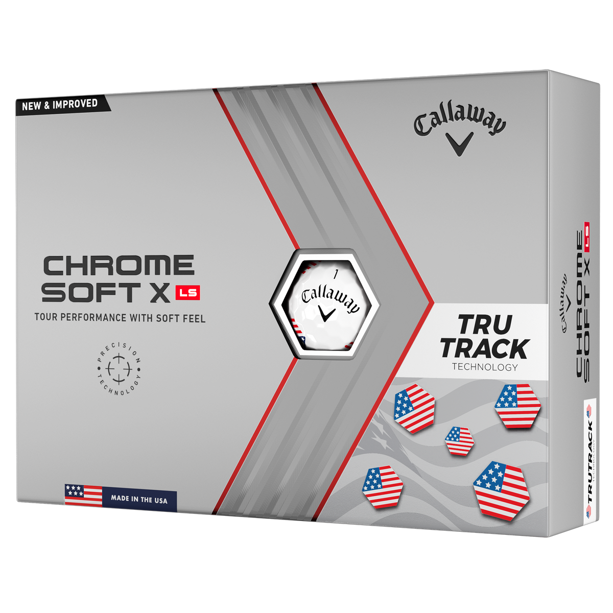 Callaway Chrome Soft X LS USA TruTrack Golf Ball | PGA TOUR Superstore