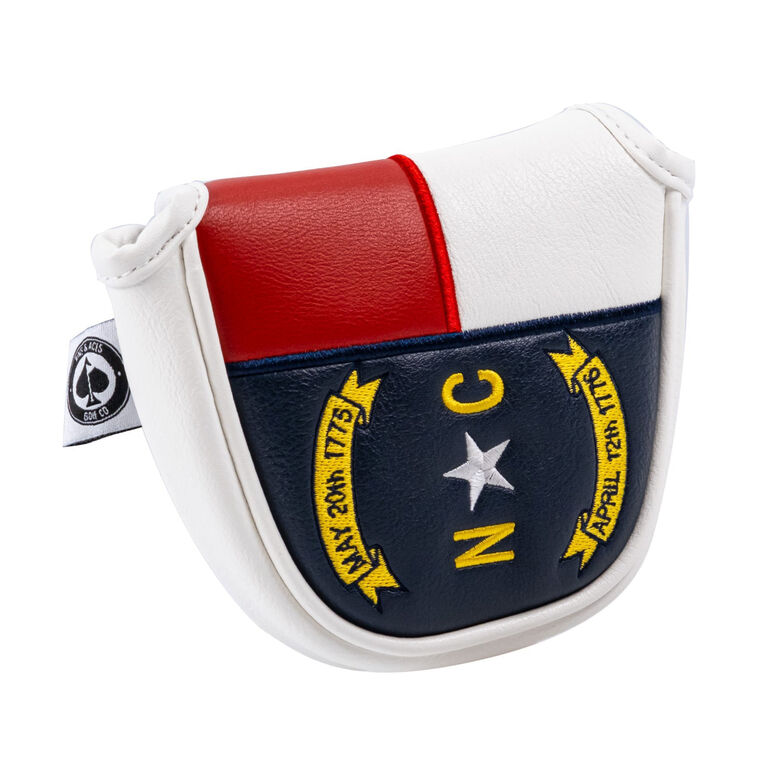 Pins And Aces North Carolina State Flag Mallet Putter Cover Pga Tour