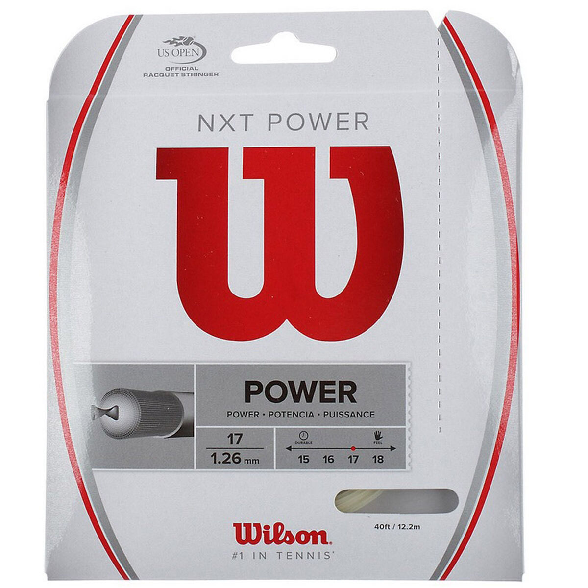 NXT Tour 17 Gauge String- Natural by Wilson: Find Wilson Tennis Strings ...