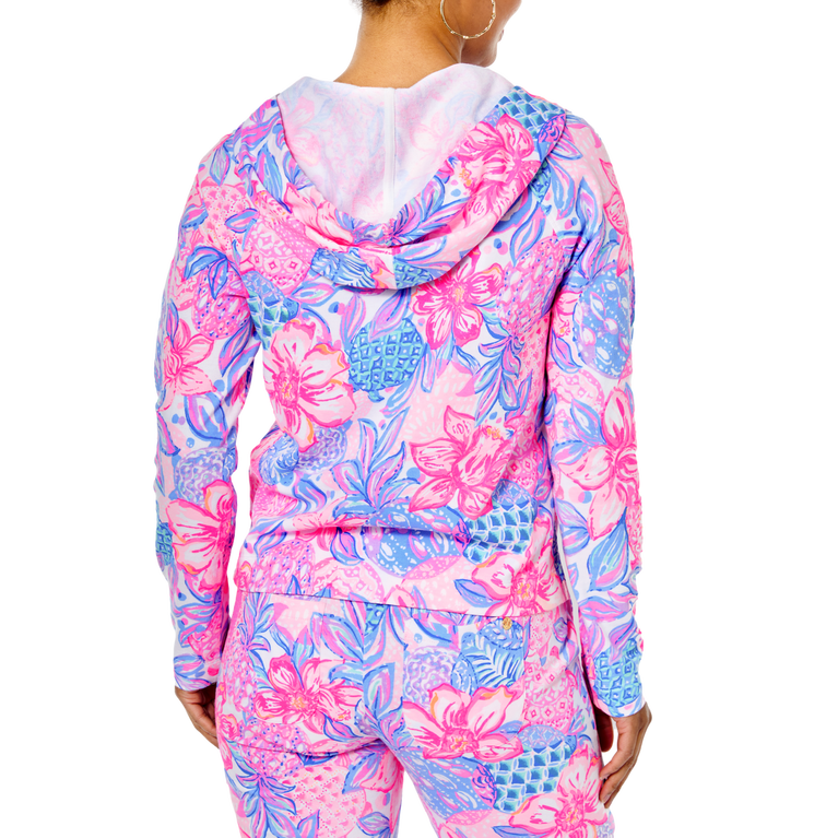 Lilly Pulitzer Kiawah Cropped Snappy Turtle Hoodie Pga Tour Superstore